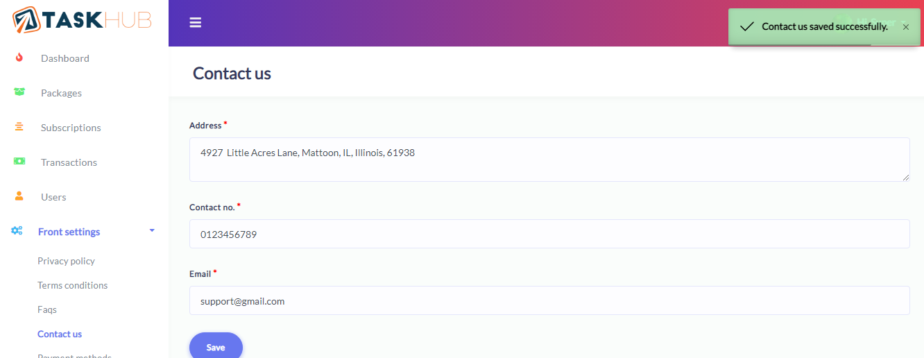 Taskhub SaaS - Project Management Tool, Finance & CRM Tool by infinitietech